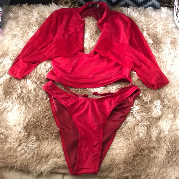iconswim | Swim | Iconswim 2piece Red Suit Sz Small Red Nwt | Poshmark
